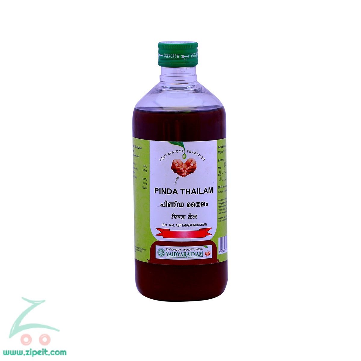 Vaidyaratnam - Pinda Thailam - 450ml | Shop Products Online at Best ...
